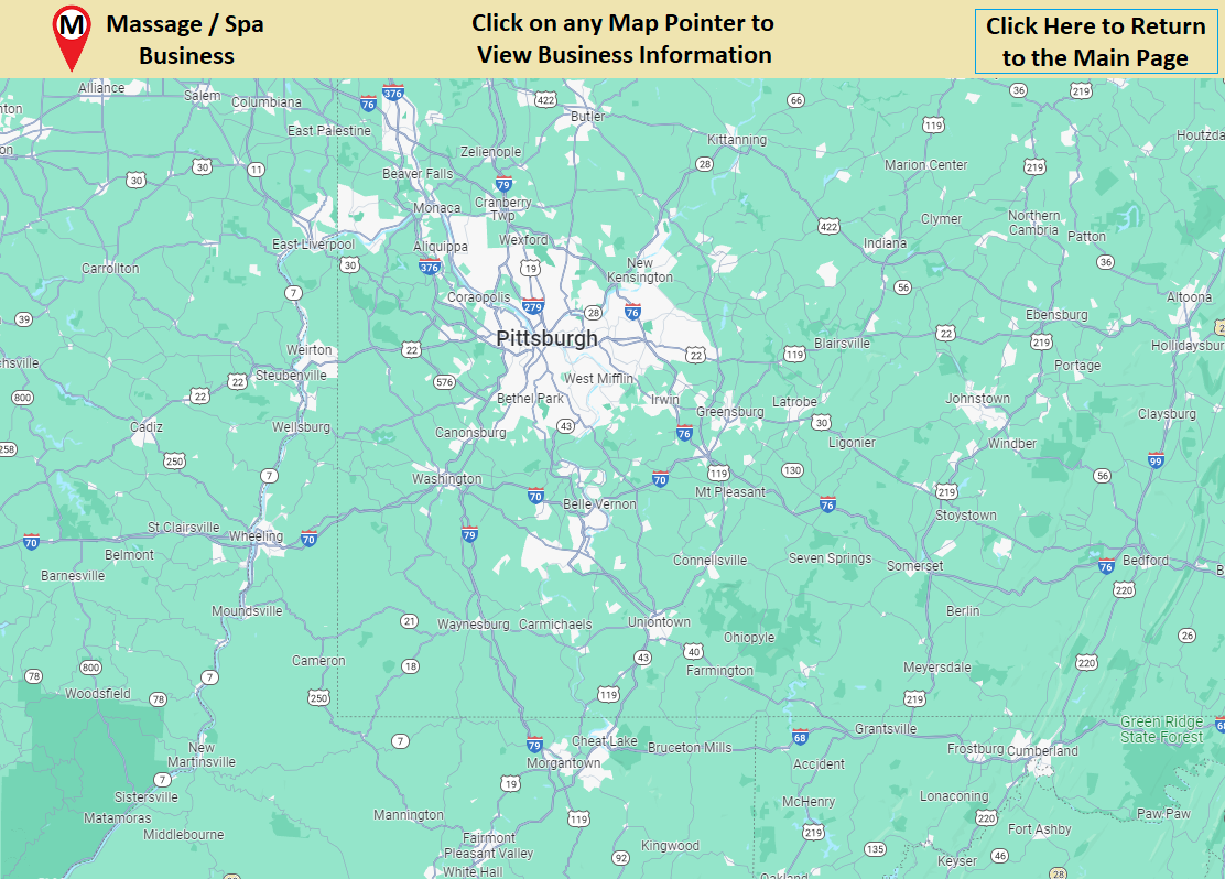 Adult Massage and Spa Location Map